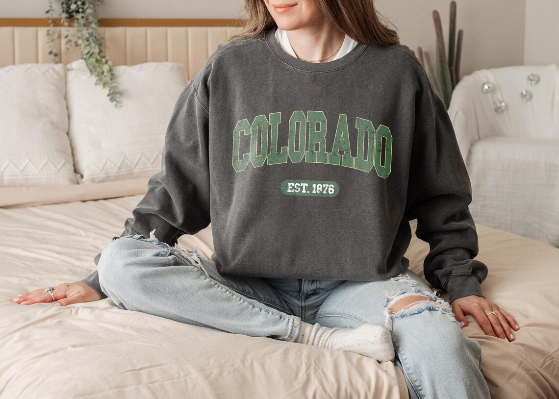 Vintage Colorado State SVG, Retro Collage Clipart, Distressed Varsity ...