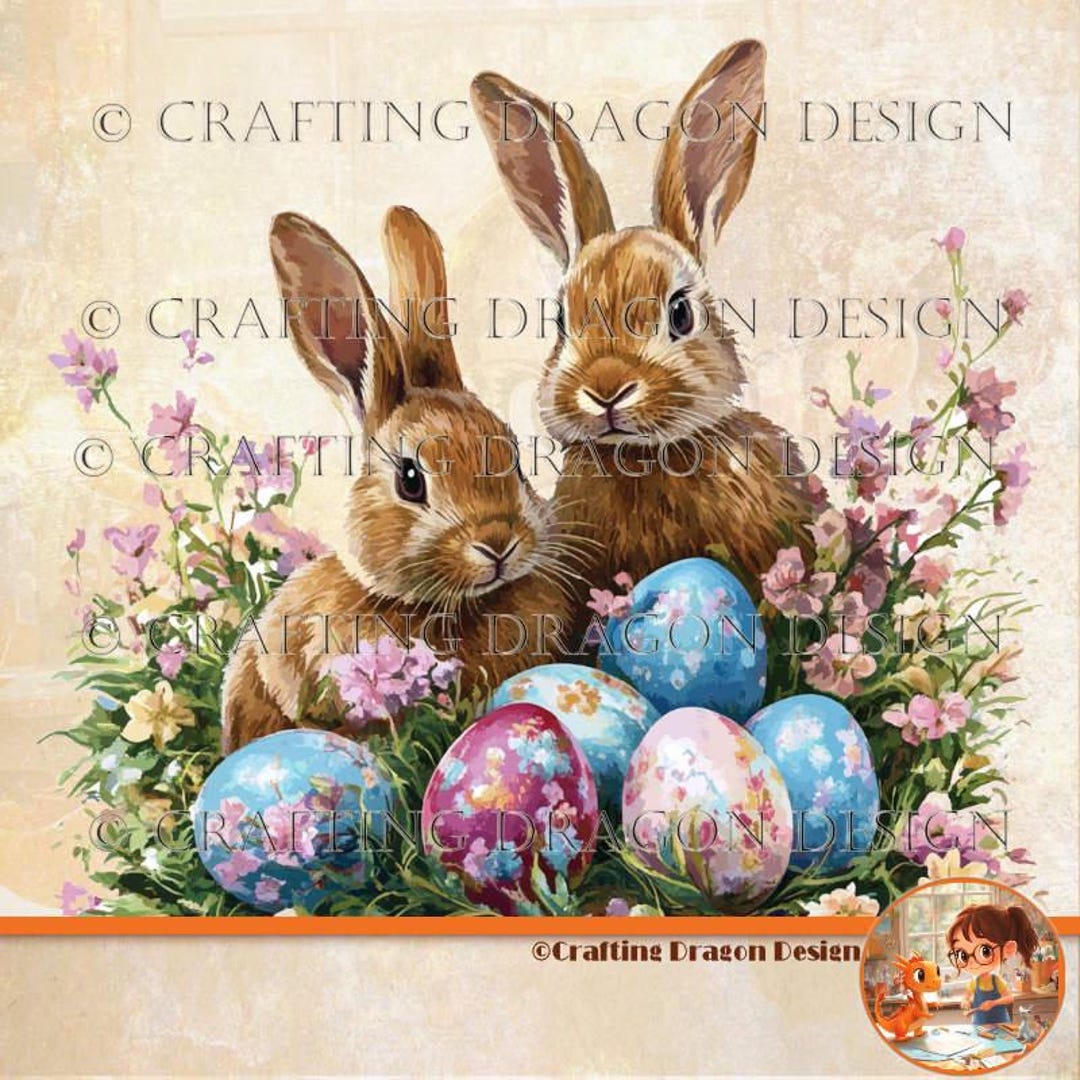 Easter Collection, Digital Clip Art, Easter, Bunnies, Digital Papers ...