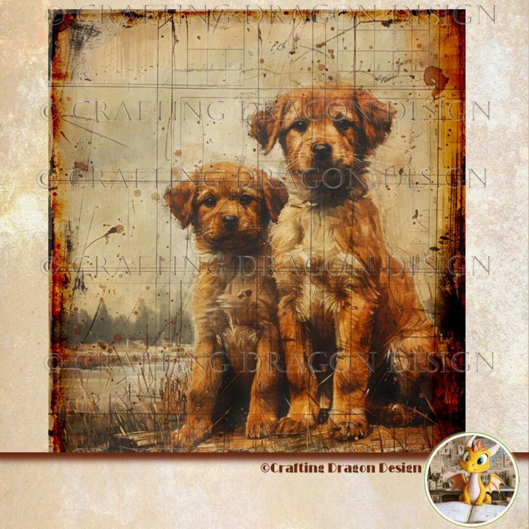 Rustic Dogs, Digital Papers, Vintage, Dogs, Dog, Outdoor, Digital ...