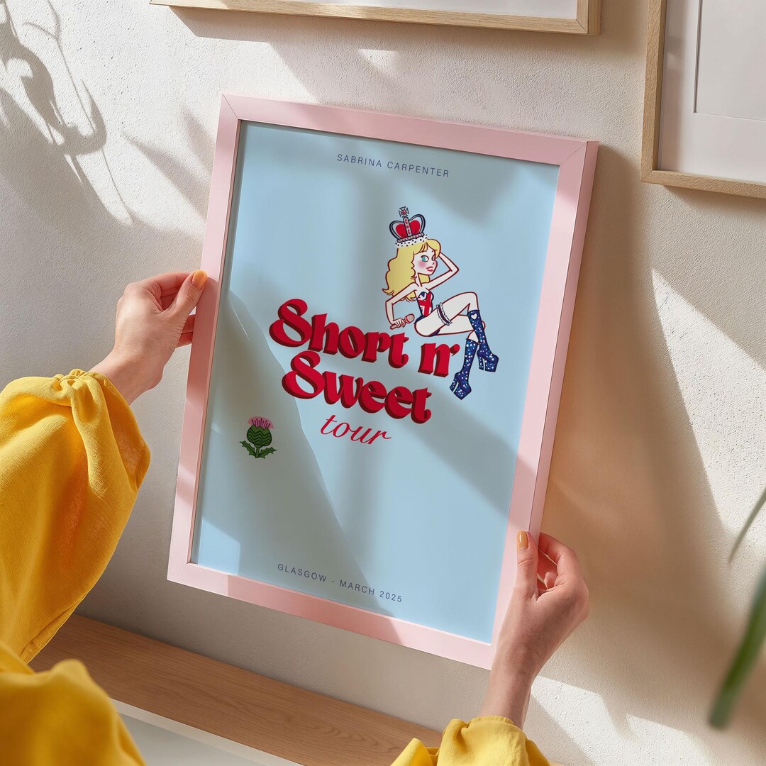 Sabrina Carpenter Inspired Cartoon Poster | Digital Download | PNG ...