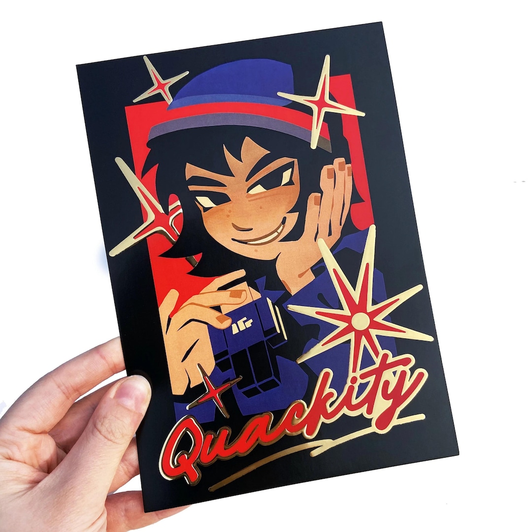 Quackity Gold Foil A5 Print – Dream SMP | QSMP - Etsy