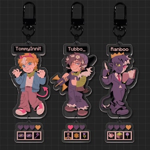 Dream SMP Linked Acrylic Charms - Etsy