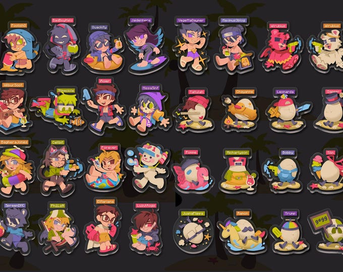 QSMP Charm Series – Enjoy the Island Collection - Etsy