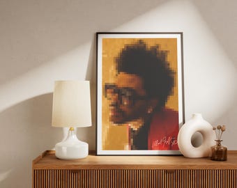 The Weeknd Pixel Poster – Digital Fan Art Download - Etsy
