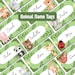 Jungle Animal Name Tags: Printable Safari Labels for Kids (digital ...
