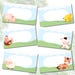 Farm Animal Name Tags: Printable Kids Labels for School, Party (PDF) - Etsy