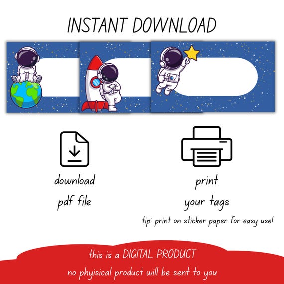 Printable Name Tags For Astronauts Border Template With Astronauts In