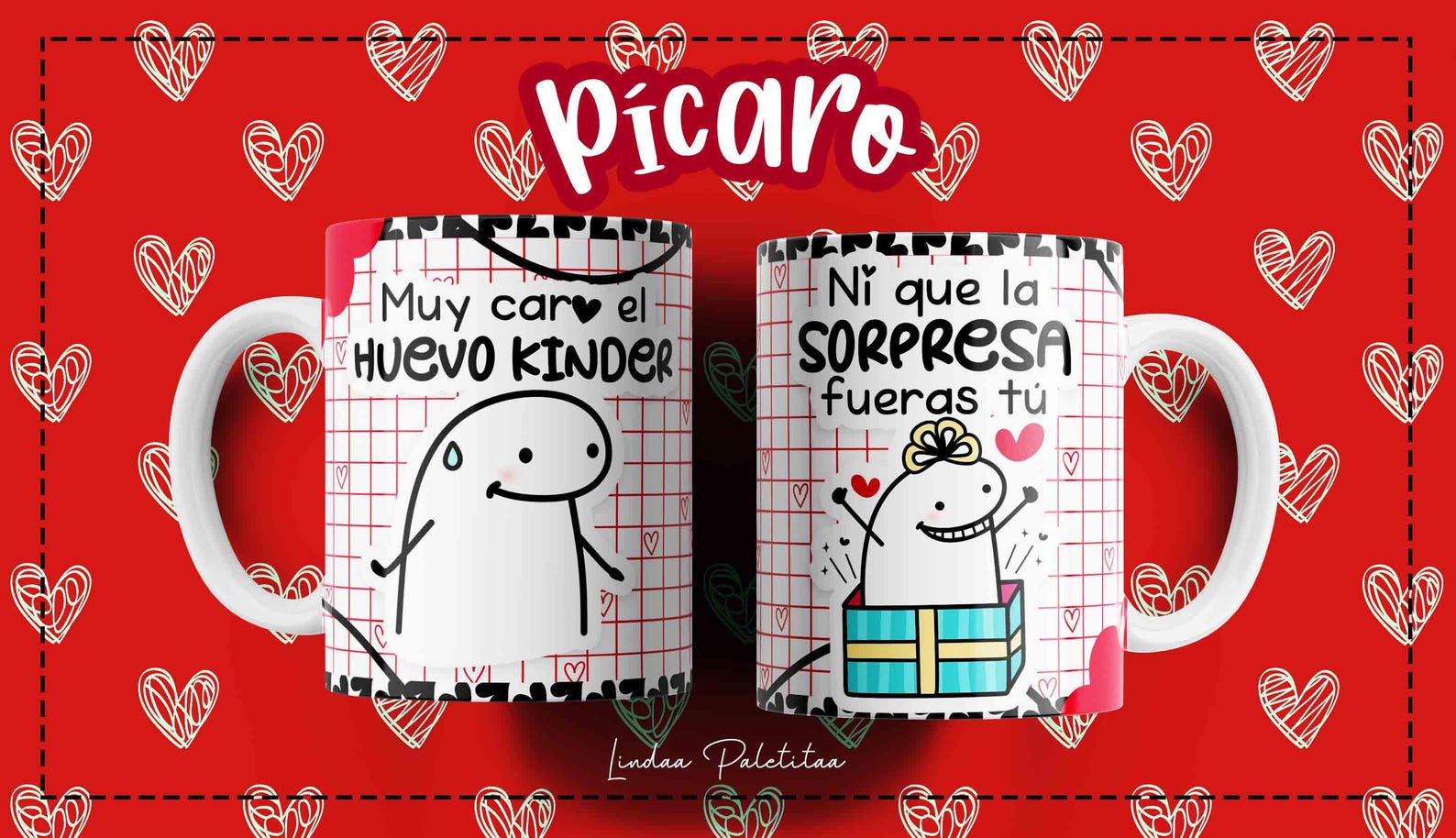 Flork Mugs Templates Love Madness PSD Editable / 12 PSD PNG Files Flork ...