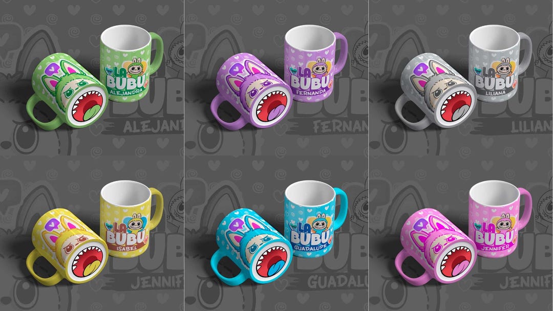 33 Mug Designs With Mouths | Sublimation Templates for Dolls and ...