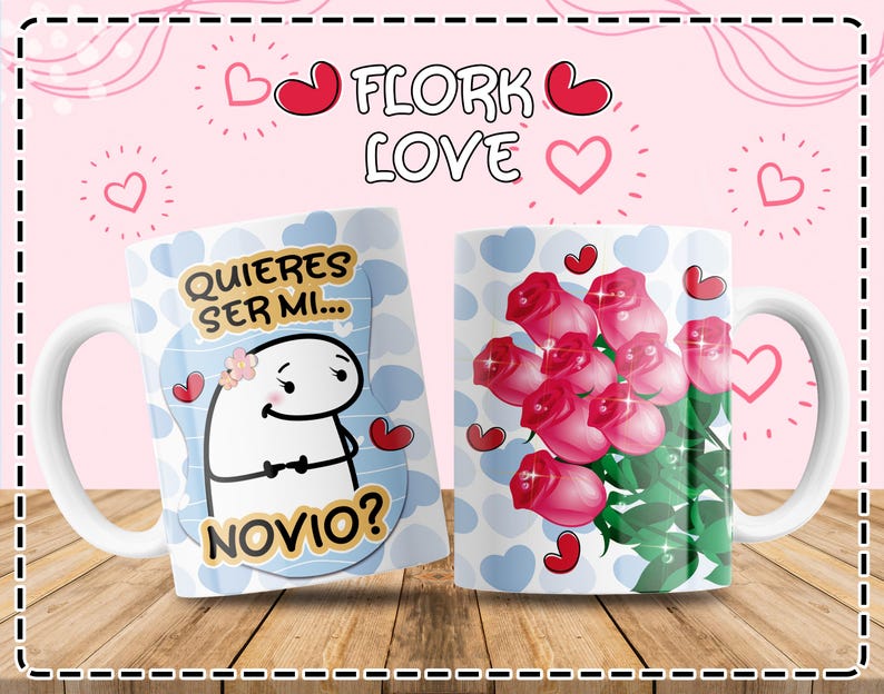 Flork Valentine's Day Mug Templates / 12 Flork Valentine's Day PSD ...