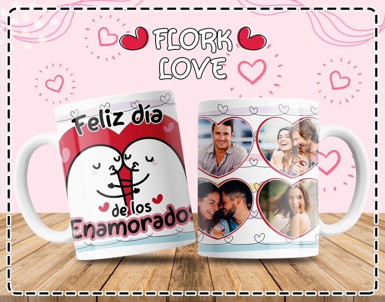 Flork Valentine's Day Mug Templates / 12 Flork Valentine's Day PSD ...