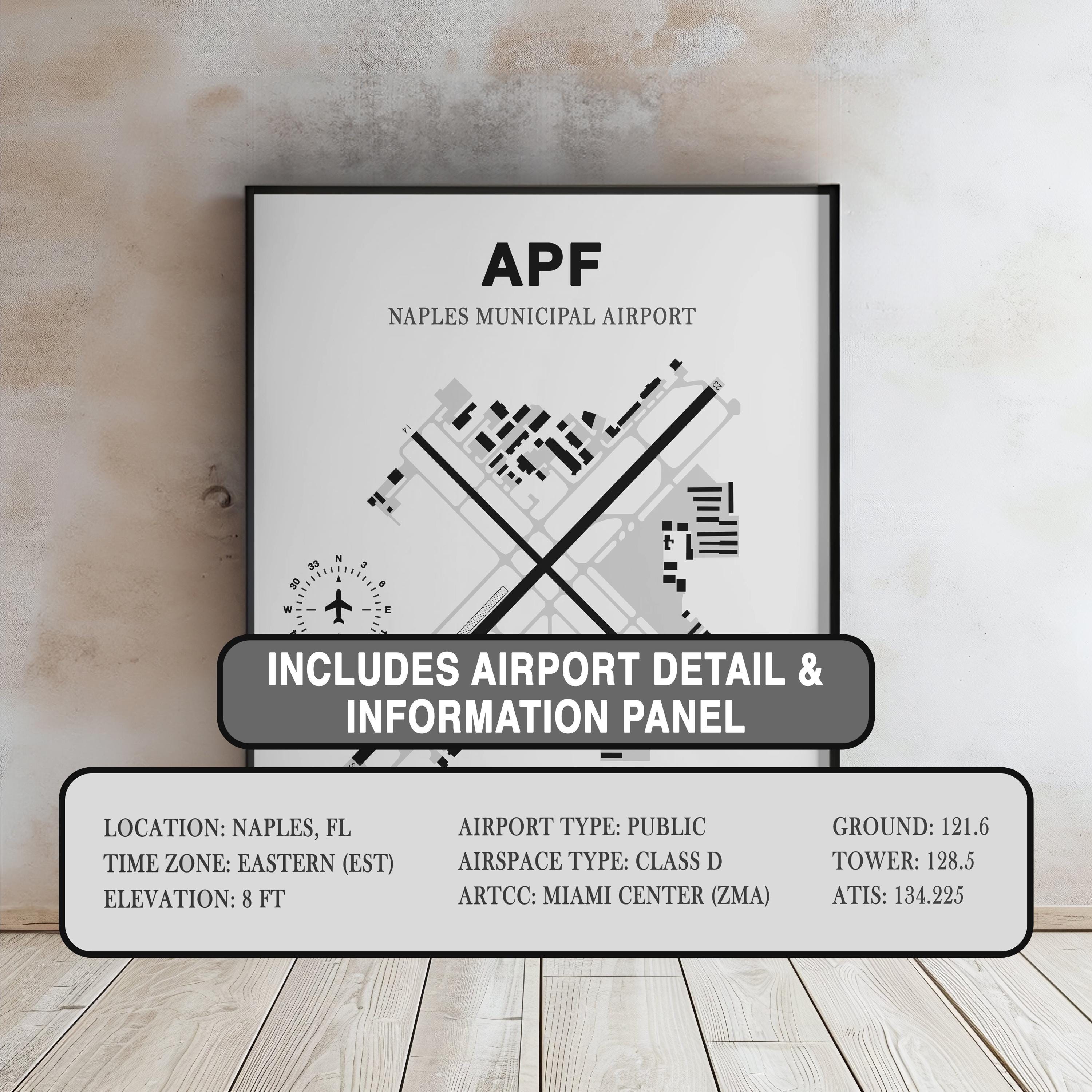 Custom Airport Diagram Poster, ANY AIRPORT, Customizable Detailed Map ...