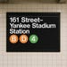 Yankee Stadium Subway Sign Poster: Bronx Baseball Decor - Etsy