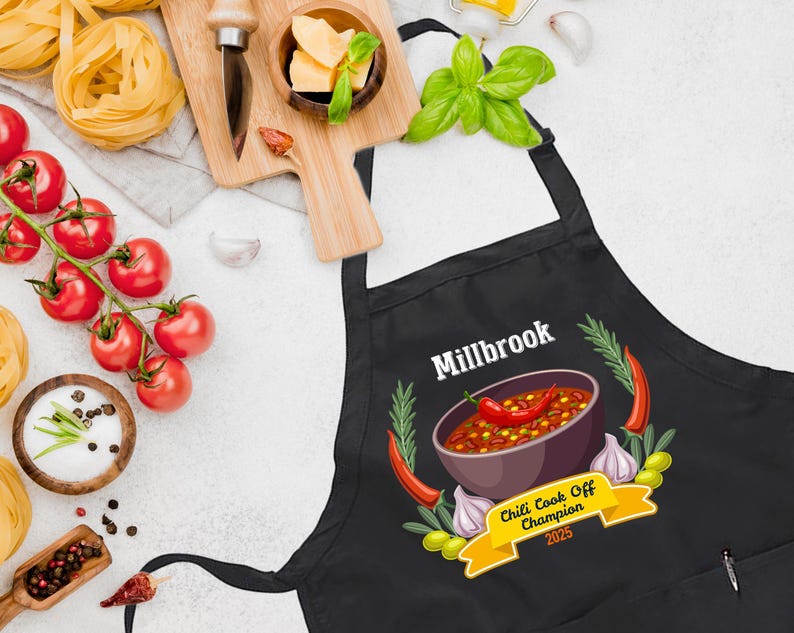 Personalized Chili Cook off Aprons, Custom Hot Pepper Cooking Contest ...