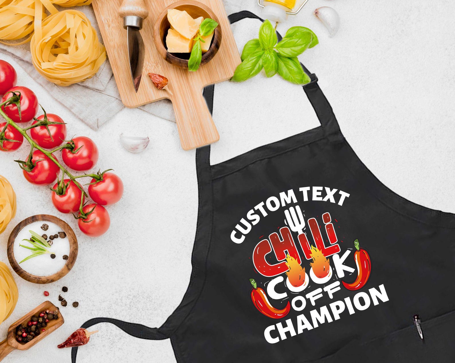 Personalized Chili Cook off Aprons, Custom Hot Pepper Cooking Contest ...