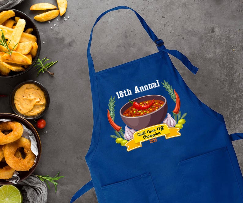 Personalized Chili Cook off Aprons, Custom Hot Pepper Cooking Contest ...