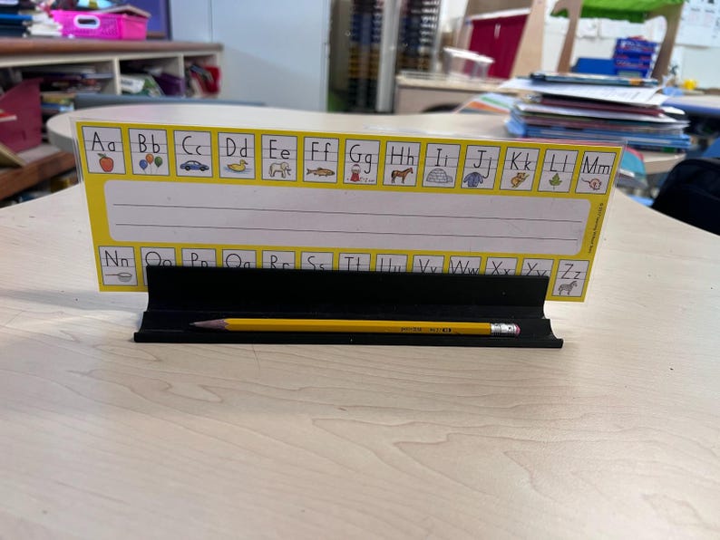 Classroom Desk Name Tag Holder - Etsy