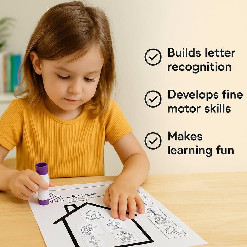 Alphabet Cut & Paste Worksheets A–Z | Fun Preschool Printable ...