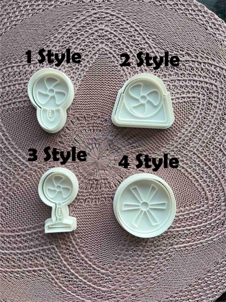 Fan Cookie Cutter Set, Retro Desk Fan Mold, Summer Baking, Fan Polymer ...