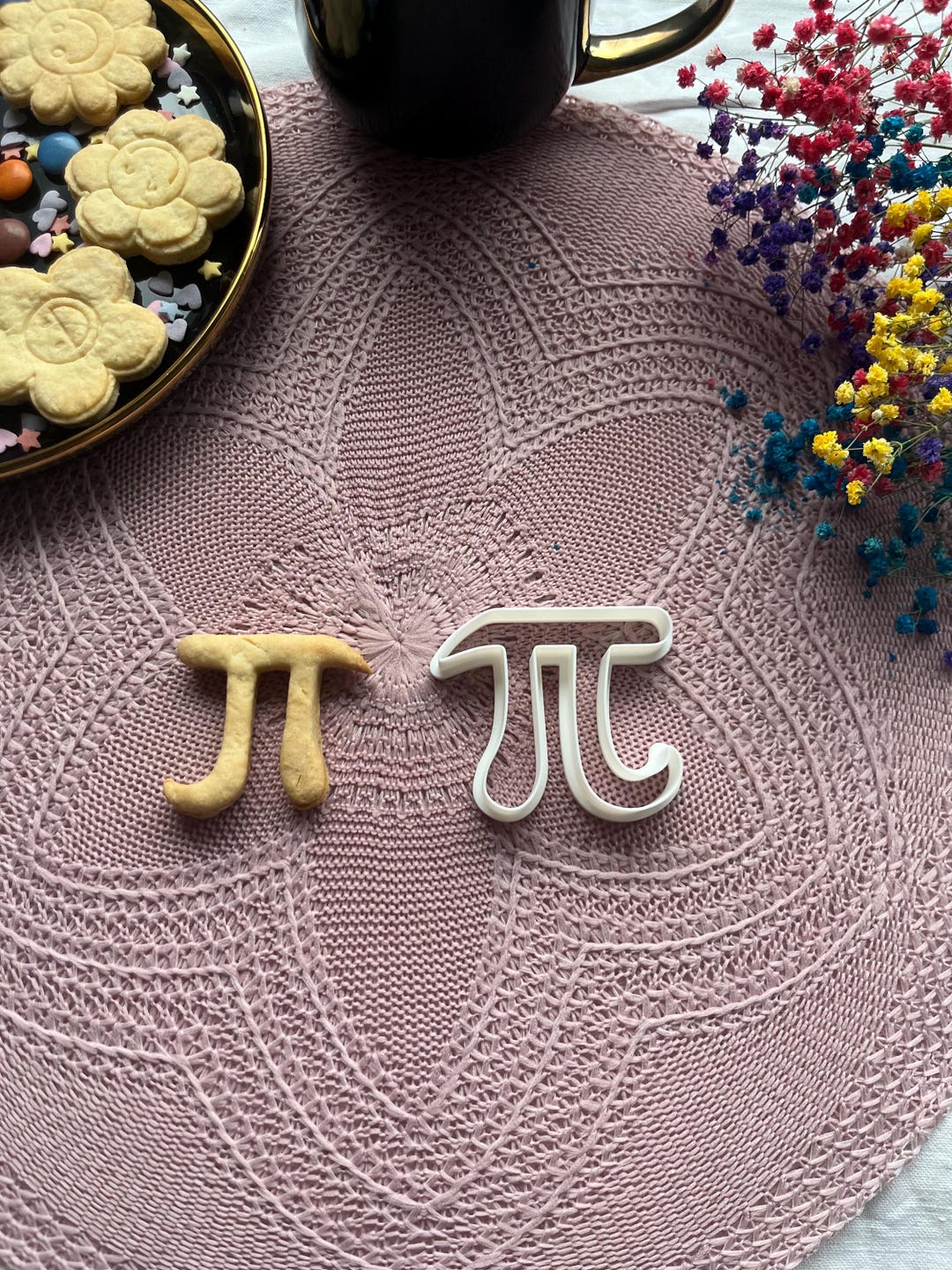 Pi Cookie Cutter, Pi Sign Dough Cutter, Pi Shaped Cookie Mold, Math ...