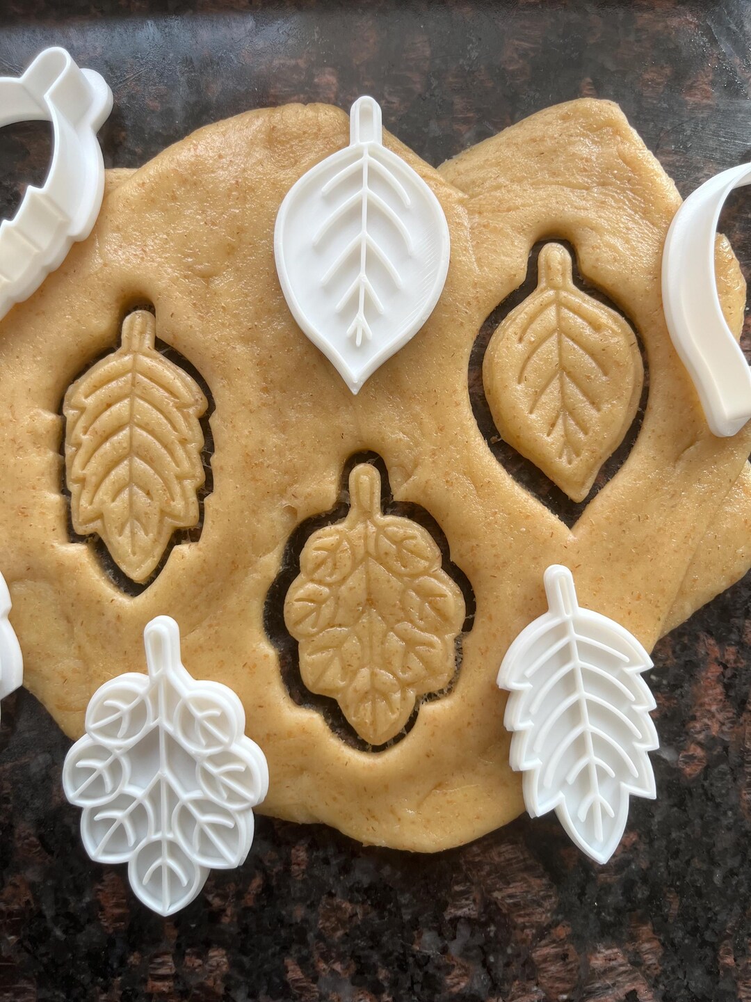 Leaf Cookie Cutter, Autumn Leaves Cookie Mold, Autumn Polymer Clay ...