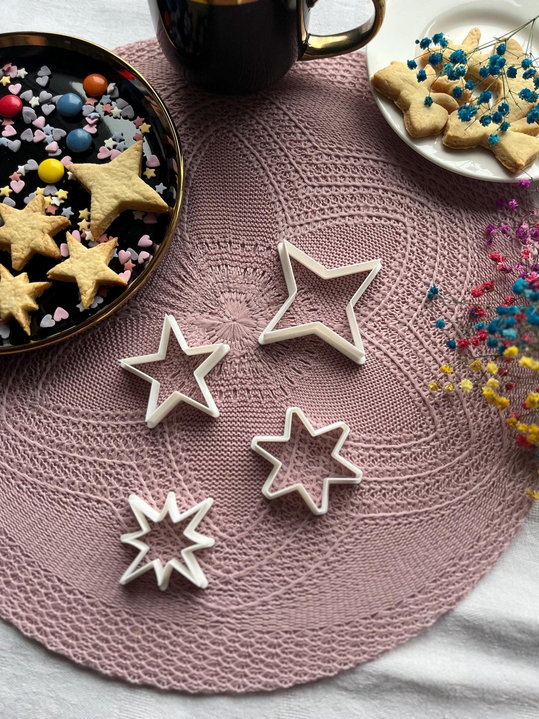 Star Cookie Cutter, Outline Star Cookie Cutter, Star Polymer Clay ...