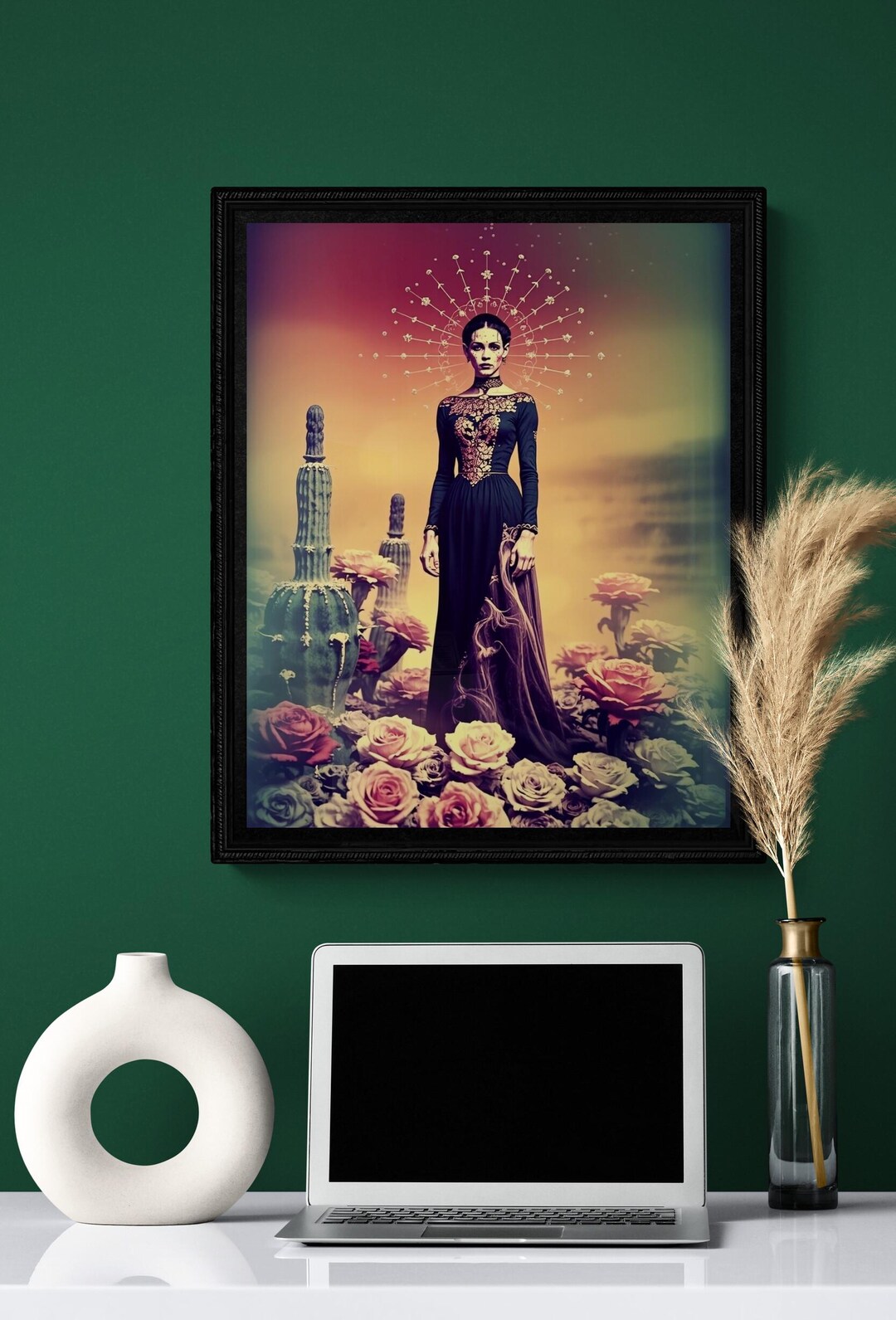 Witchy Poster, Witchy the Astrologer Print, Retro Print, Colorful Wall ...
