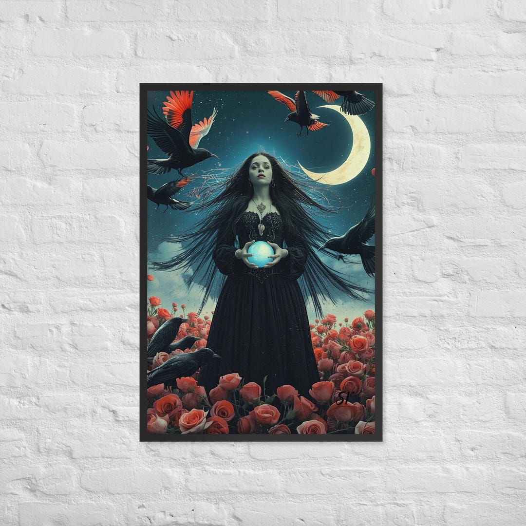 Witchy Poster, Witchy Oracle Print, Retro Print, Colorful Wall Art ...