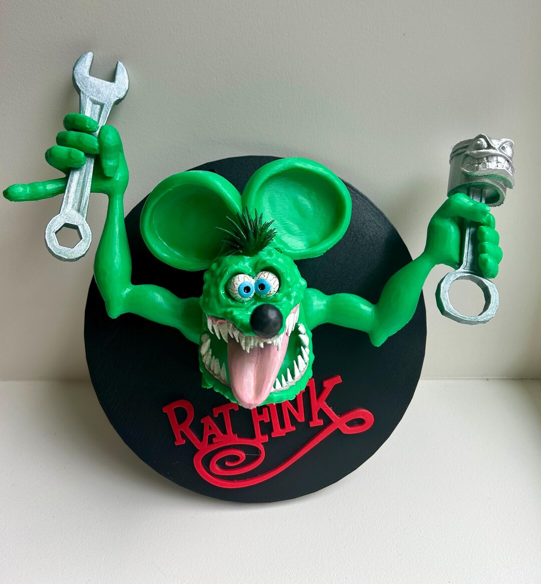 Rat Fink 3d Wall Plaque - Unique Rat Fink 3d Sign - Rat Fink ...