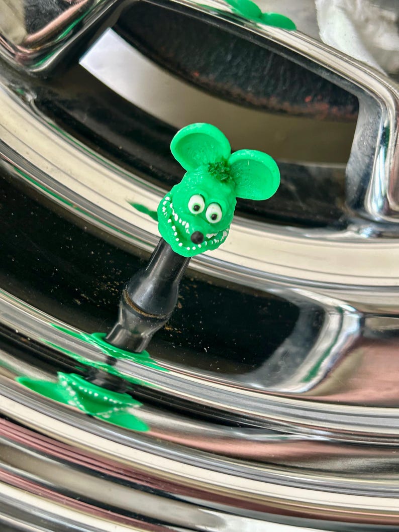 Rat Fink Tire Valve Caps - Rat Fink Air Valve Caps - Bid Daddy Rat Fink ...