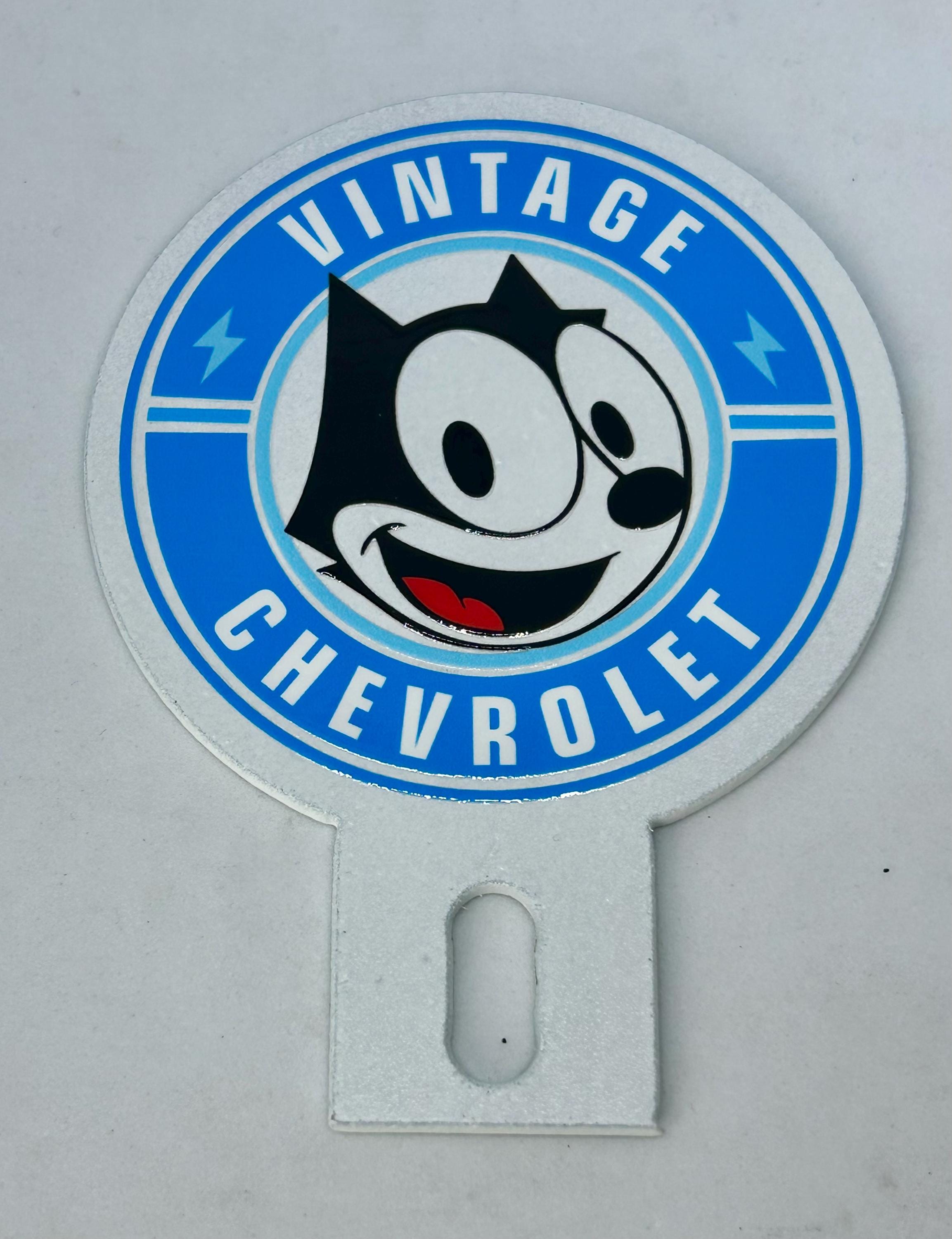 Felix the Cat Plate Topper, Felix Chevrolet License Plate Top, Lowrider ...