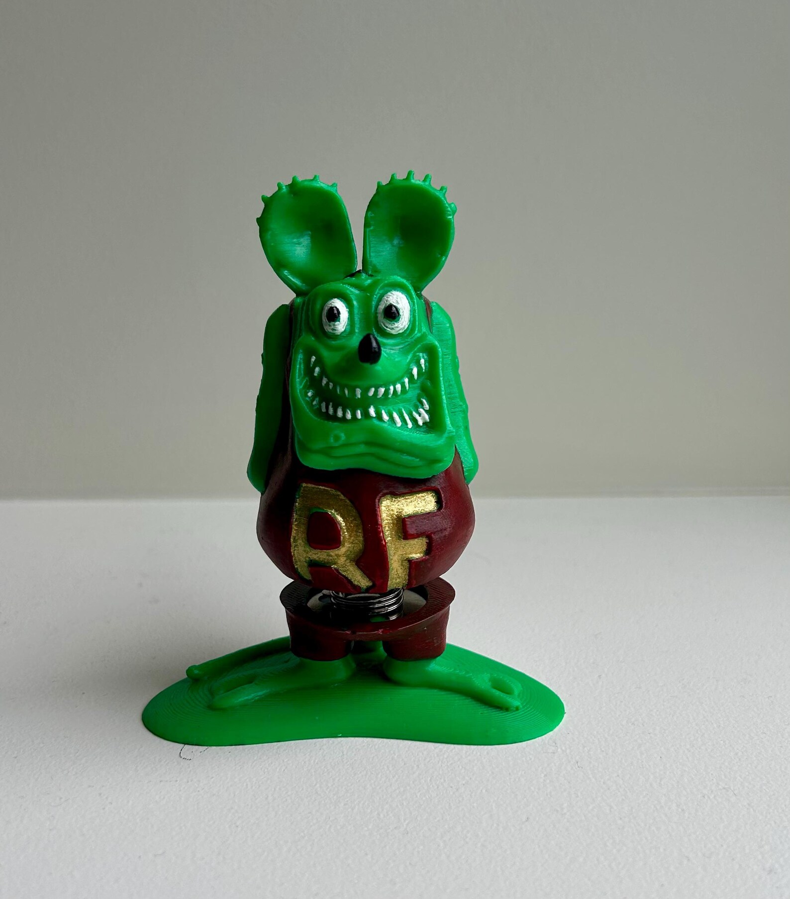 Rat Fink Hand Painted Bobble Head, Ed Roth Rat Fink, Big Daddy Rat Fink ...