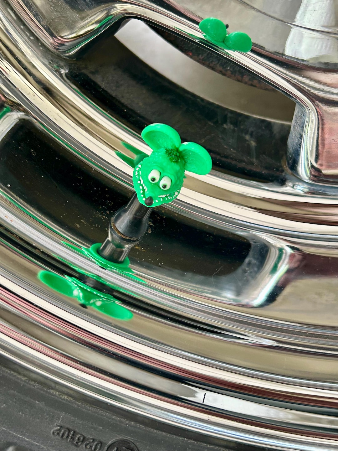 Rat Fink Tire Valve Caps - Rat Fink Air Valve Caps - Bid Daddy Rat Fink ...