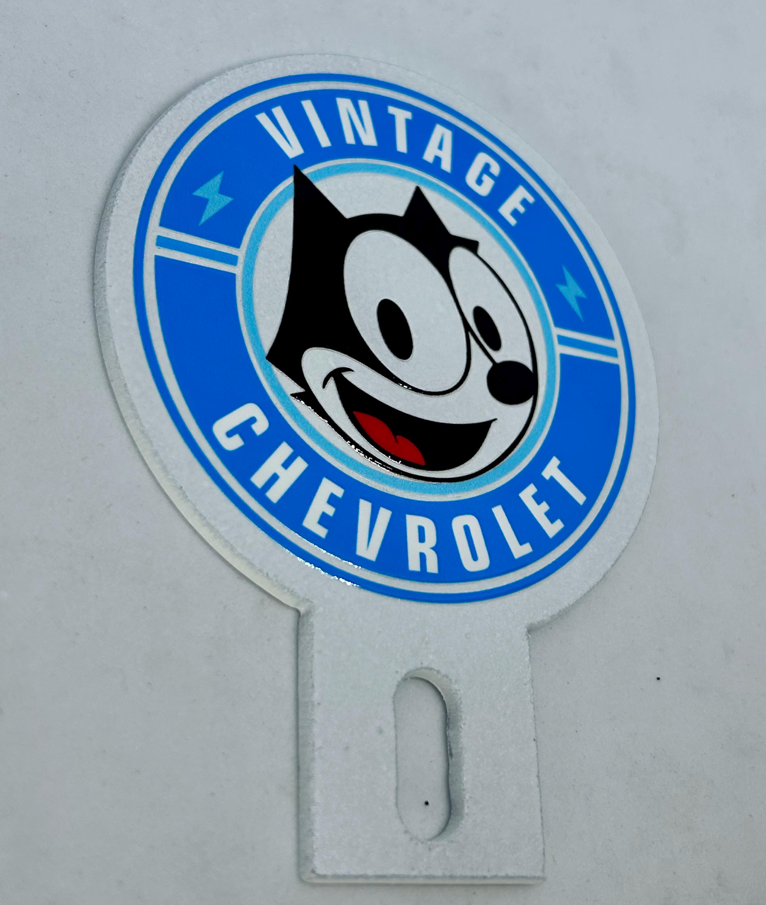 Felix the Cat Plate Topper, Felix Chevrolet License Plate Top, Lowrider ...