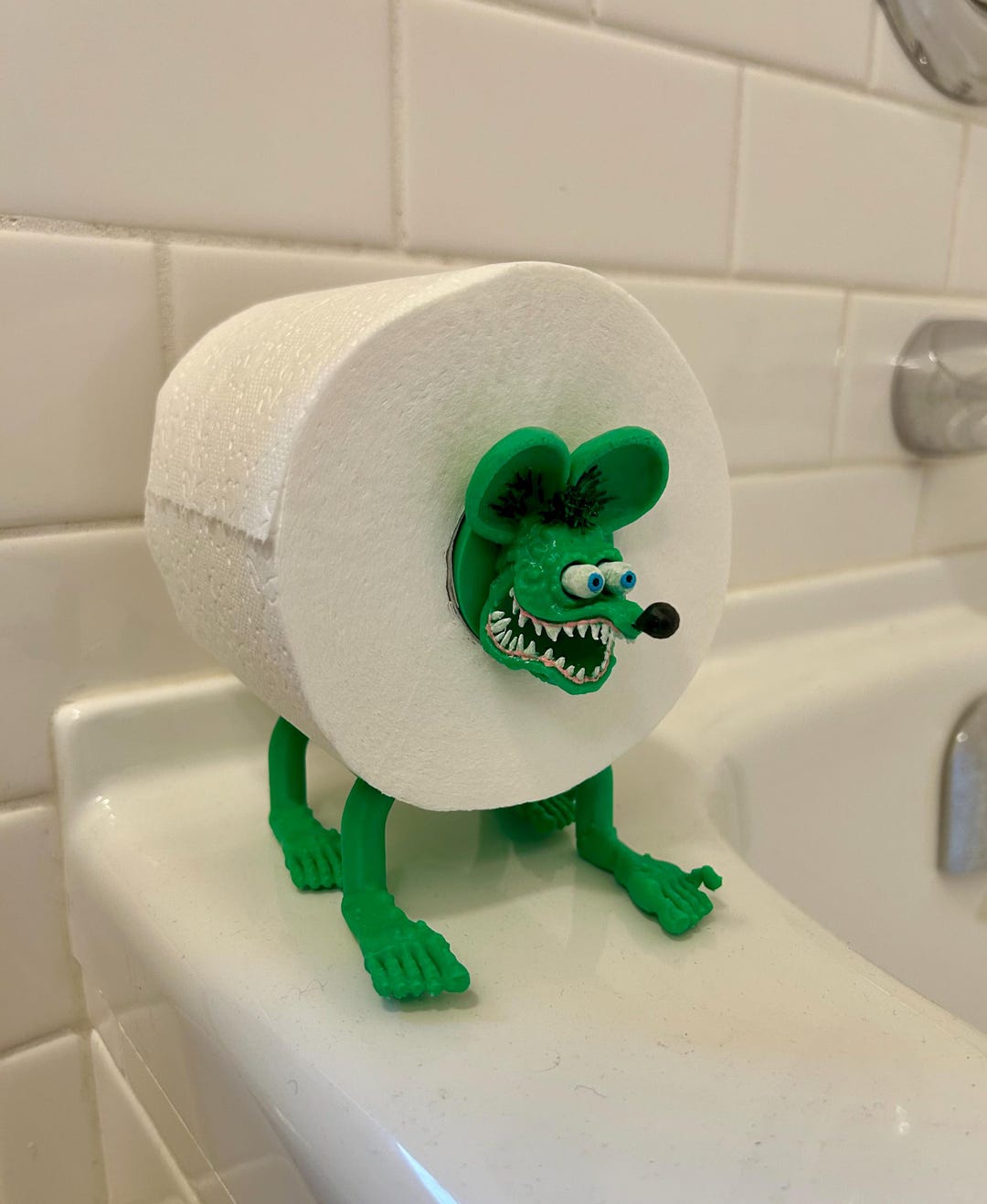 Rat Fink Toilet Paper Holder, Cute Stackable Rat Fink Man Cave Paper ...
