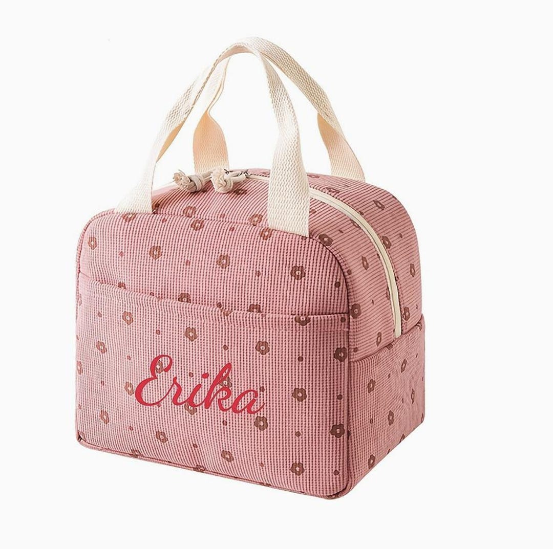 Personalised Portable Lunch Bag Insulated Food Bag Outdoor School ...