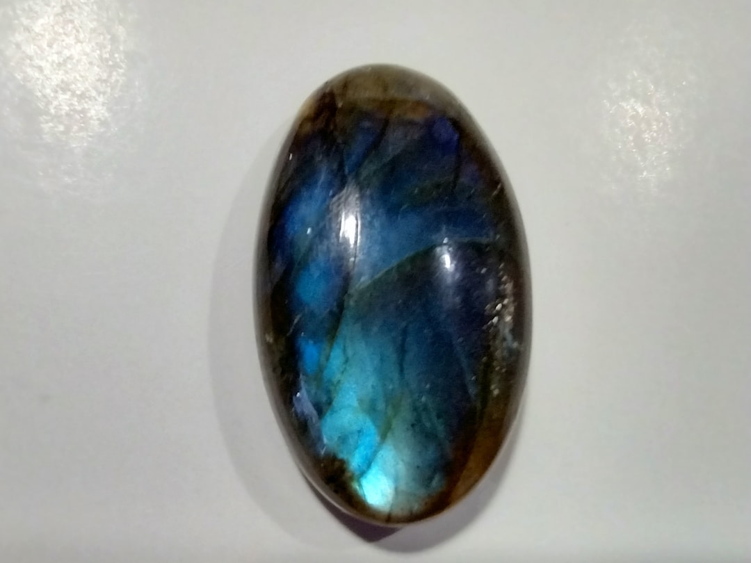 Iridescent Russian Labradorite Oval Cabochon Stone Blue Flash 17 X 29 ...