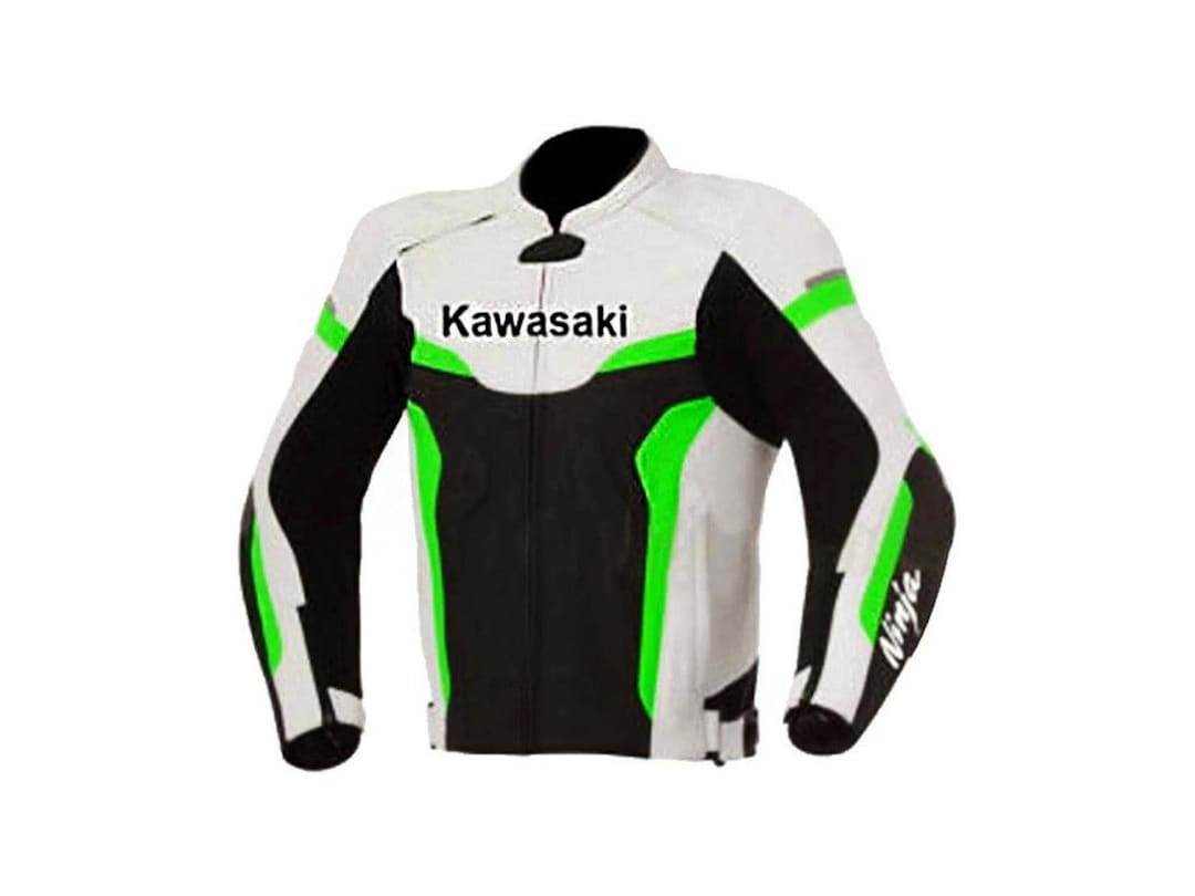 Custom Made Kawasaki Ninja Leather Jacket, Kawasaki Motorcycle Sports ...