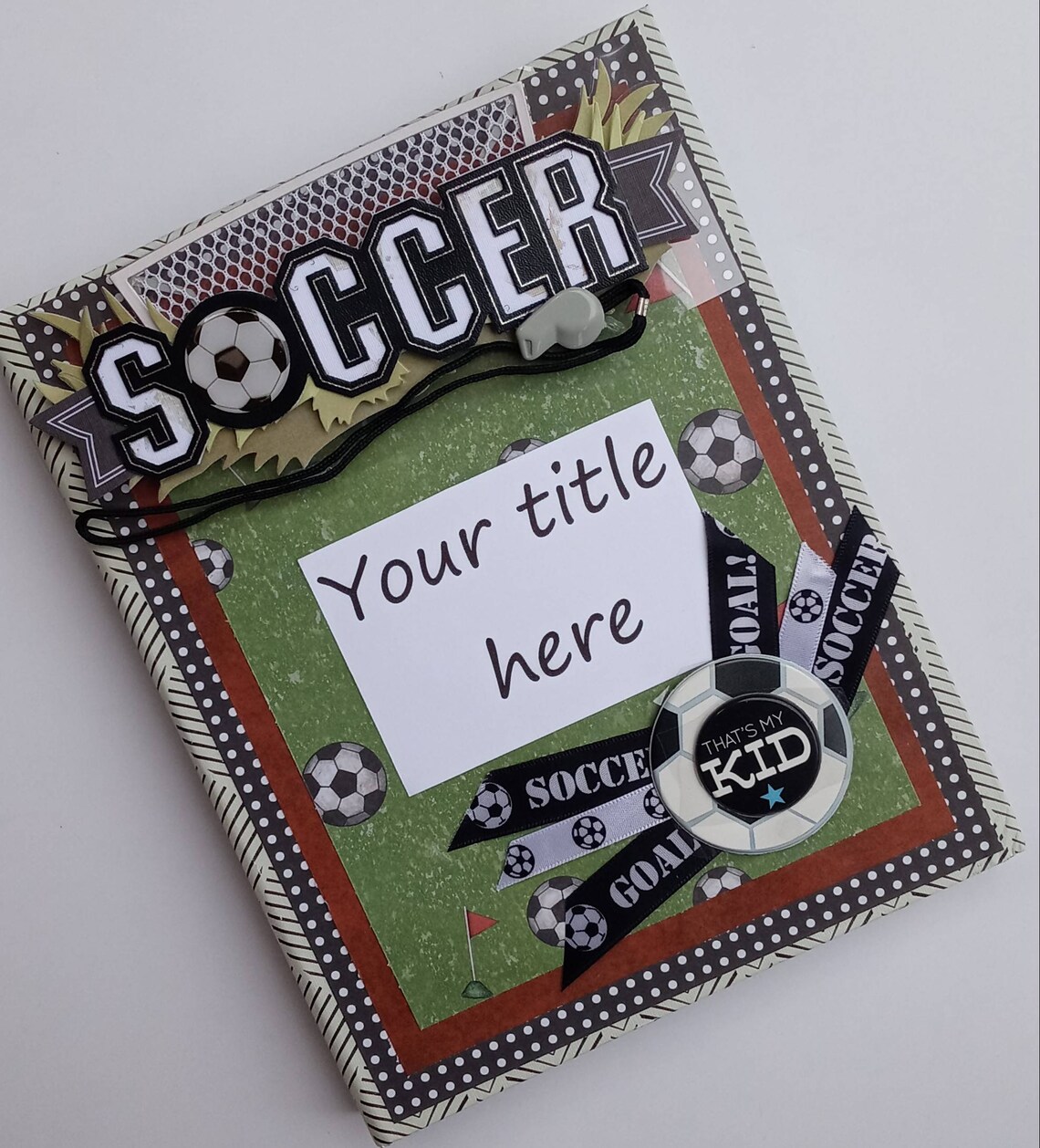Personalized Soccer Premade Scrapbook Photo Album - Etsy