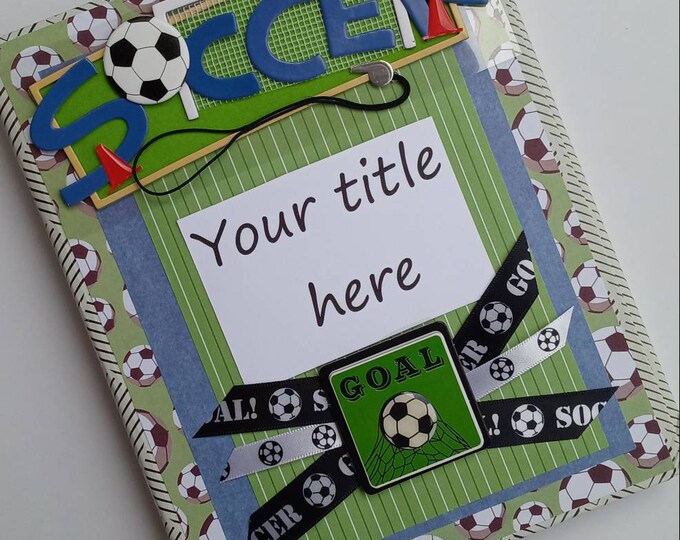 Personalized Soccer Premade Scrapbook Photo Album - Etsy