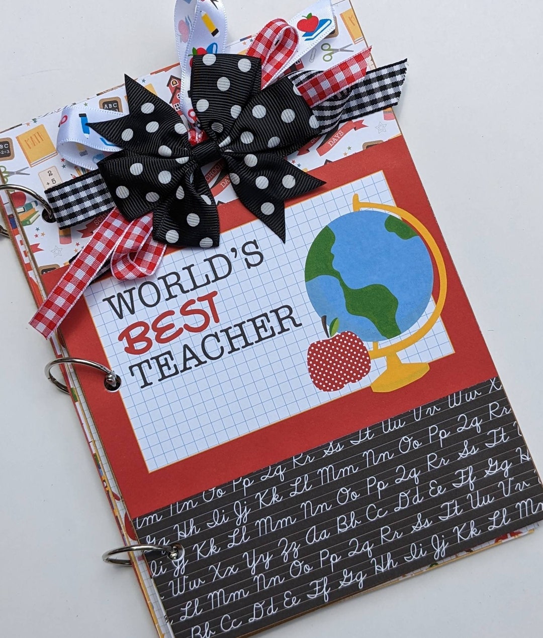 World's Best Teacher Premade Junk Journal - Etsy
