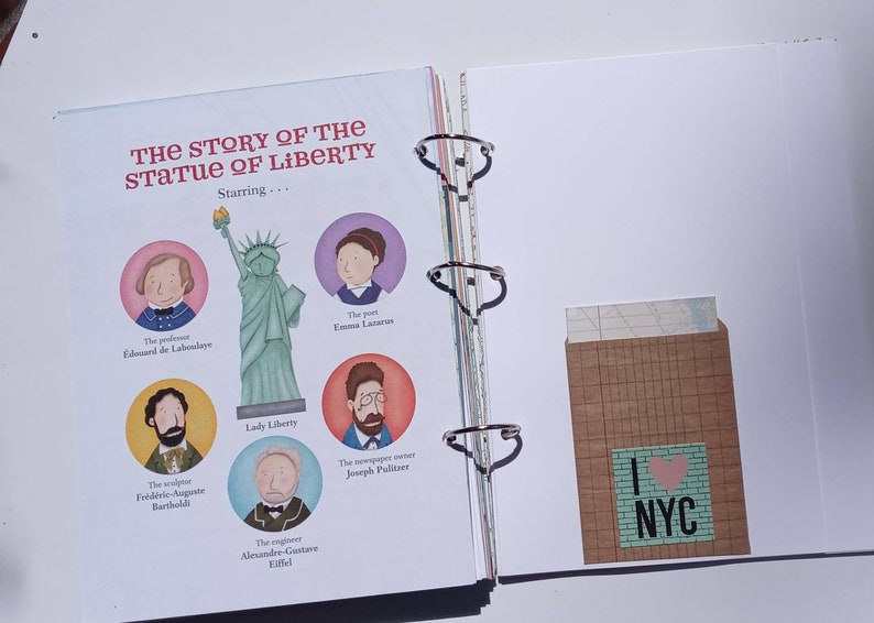 Little Golden Book the Statue of Liberty Journal - Etsy