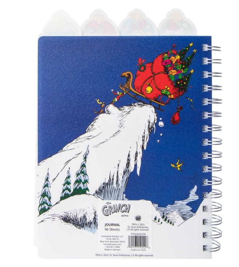How the Grinch Stole Christmas Tab Spiral Journal - Etsy