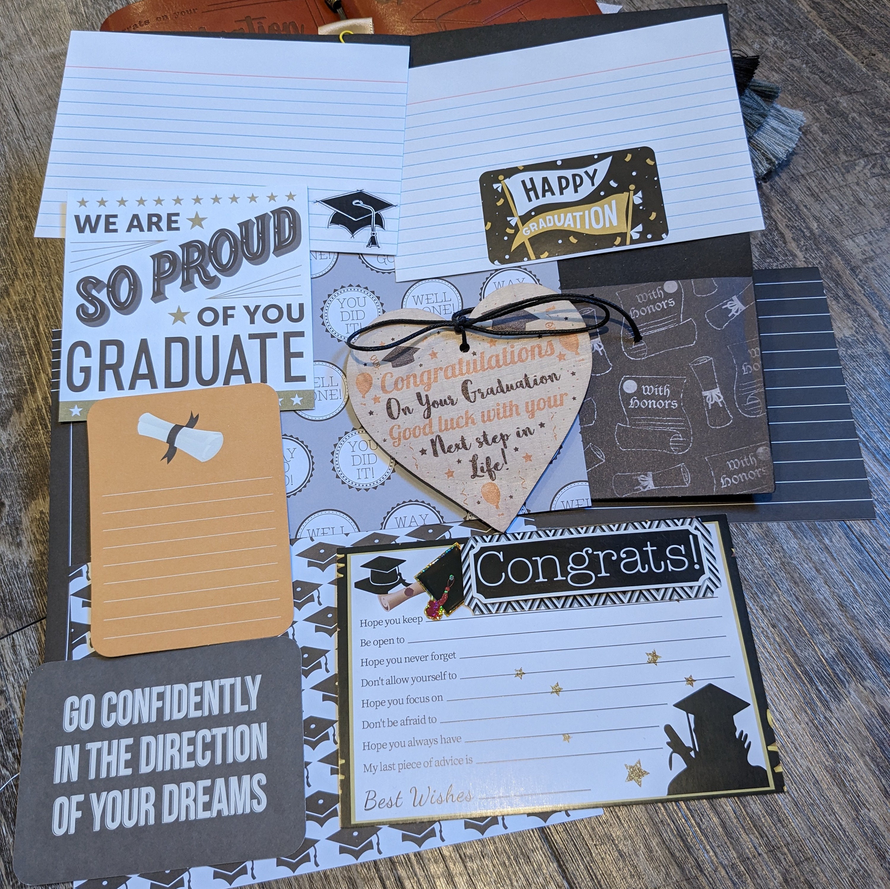 Graduation Junk Journal Kit, DIY Kit, Planners, Scrapbook Kit - Etsy