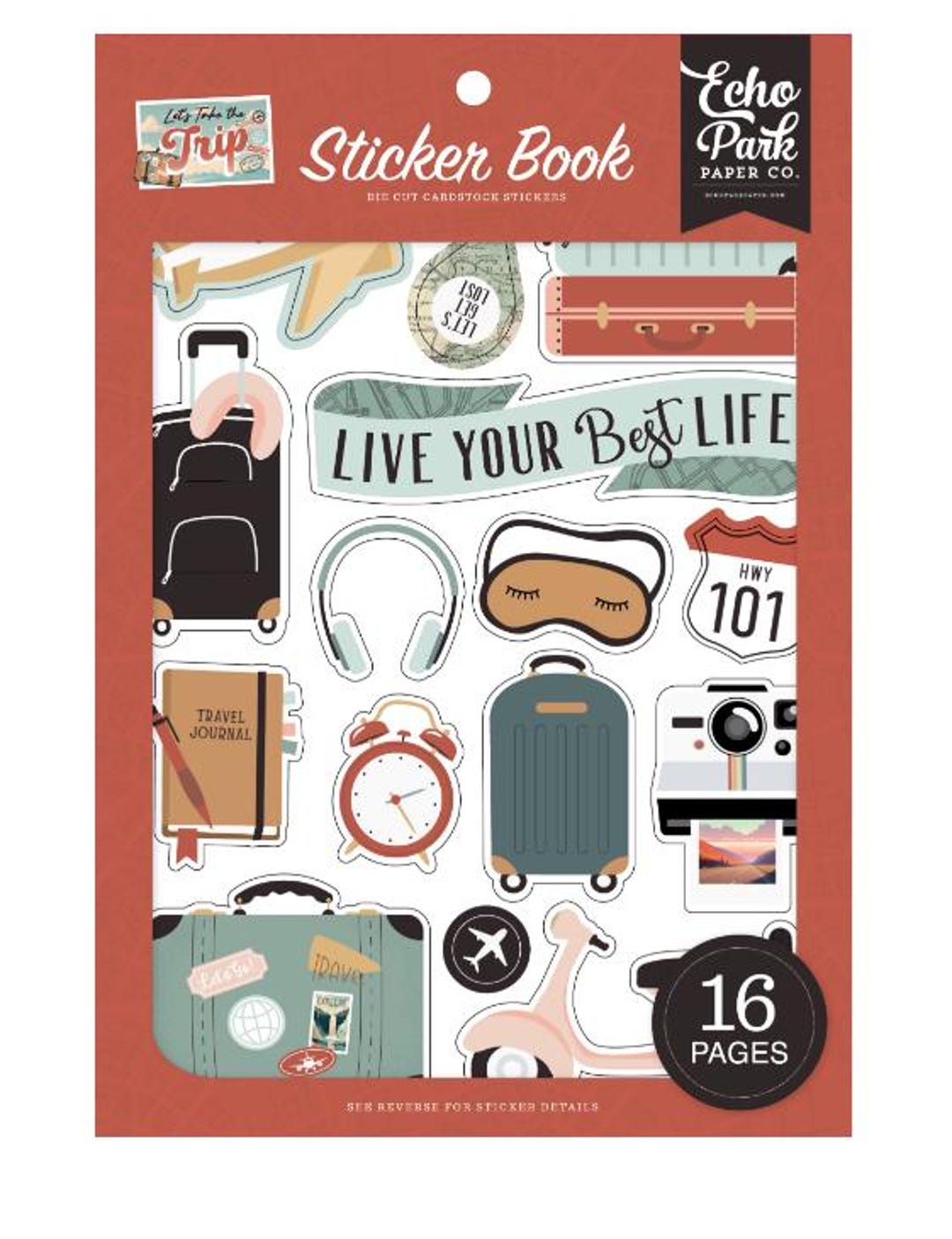 Echo Park Let's Take a Trip Sticker Book - Etsy