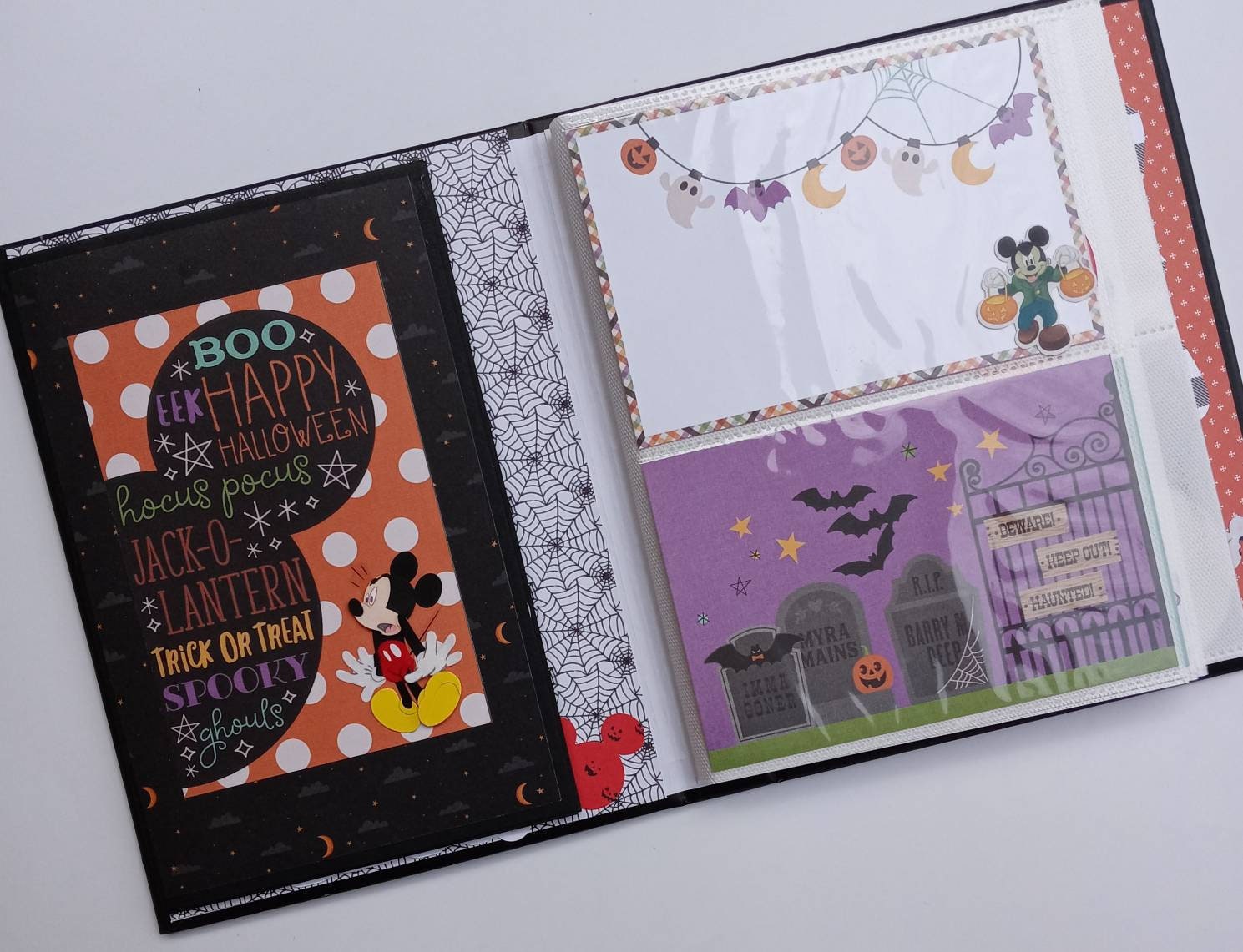 Disney Halloween Mickey's Not so Scary Premade Photo Album - Etsy