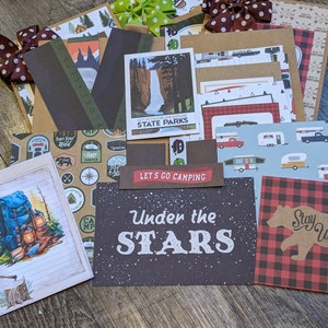 Camping Premade Junk Journal Kit, Planners, DIY Kit, Paper Crafting Kit ...