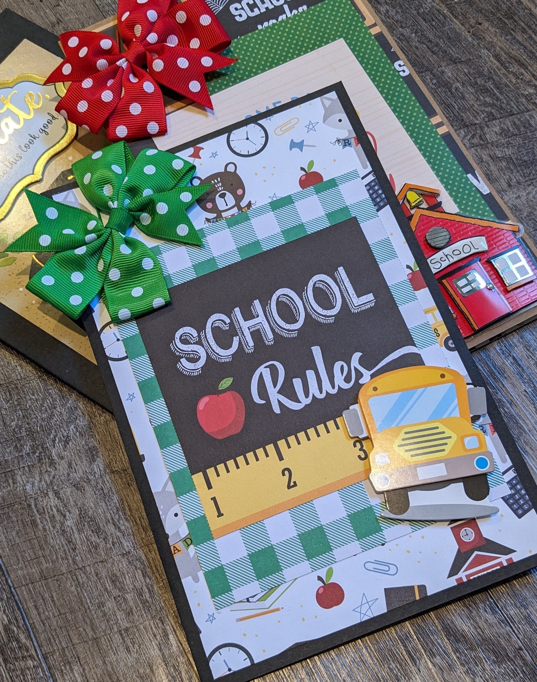 School Premade Junk Journal Kit, Planners, Back to School, Teacher ...