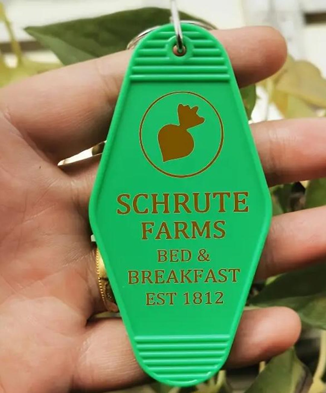 Schrute Farm Hotel Key Chain - Etsy