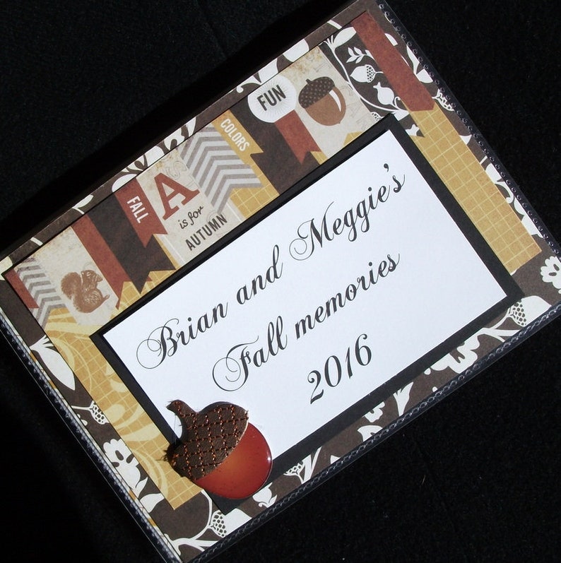 Fall Memories 4x6 Premade Scrapbook Brag Book Thanksgiving - Etsy